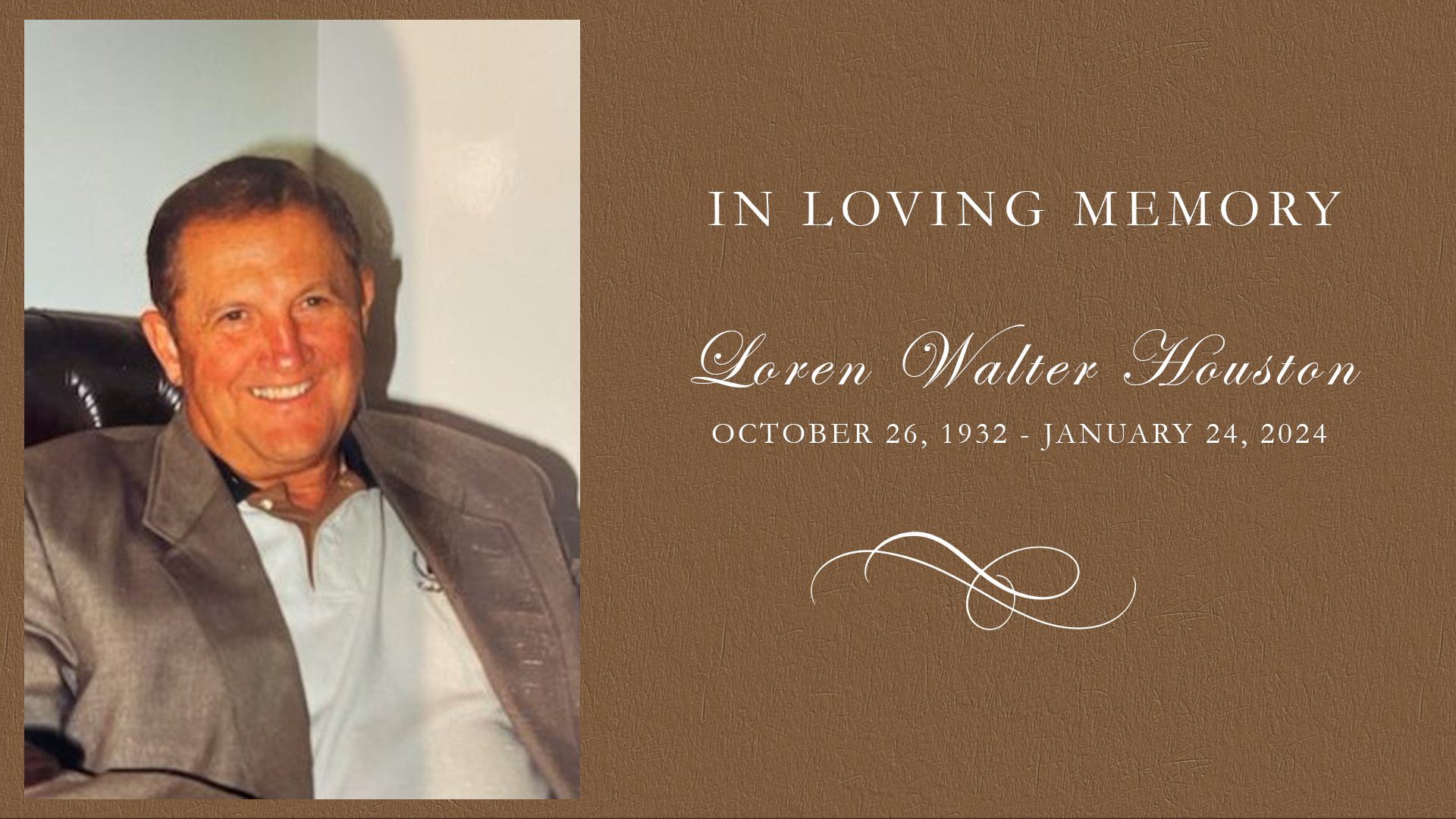 Walter Houston Memorial Service