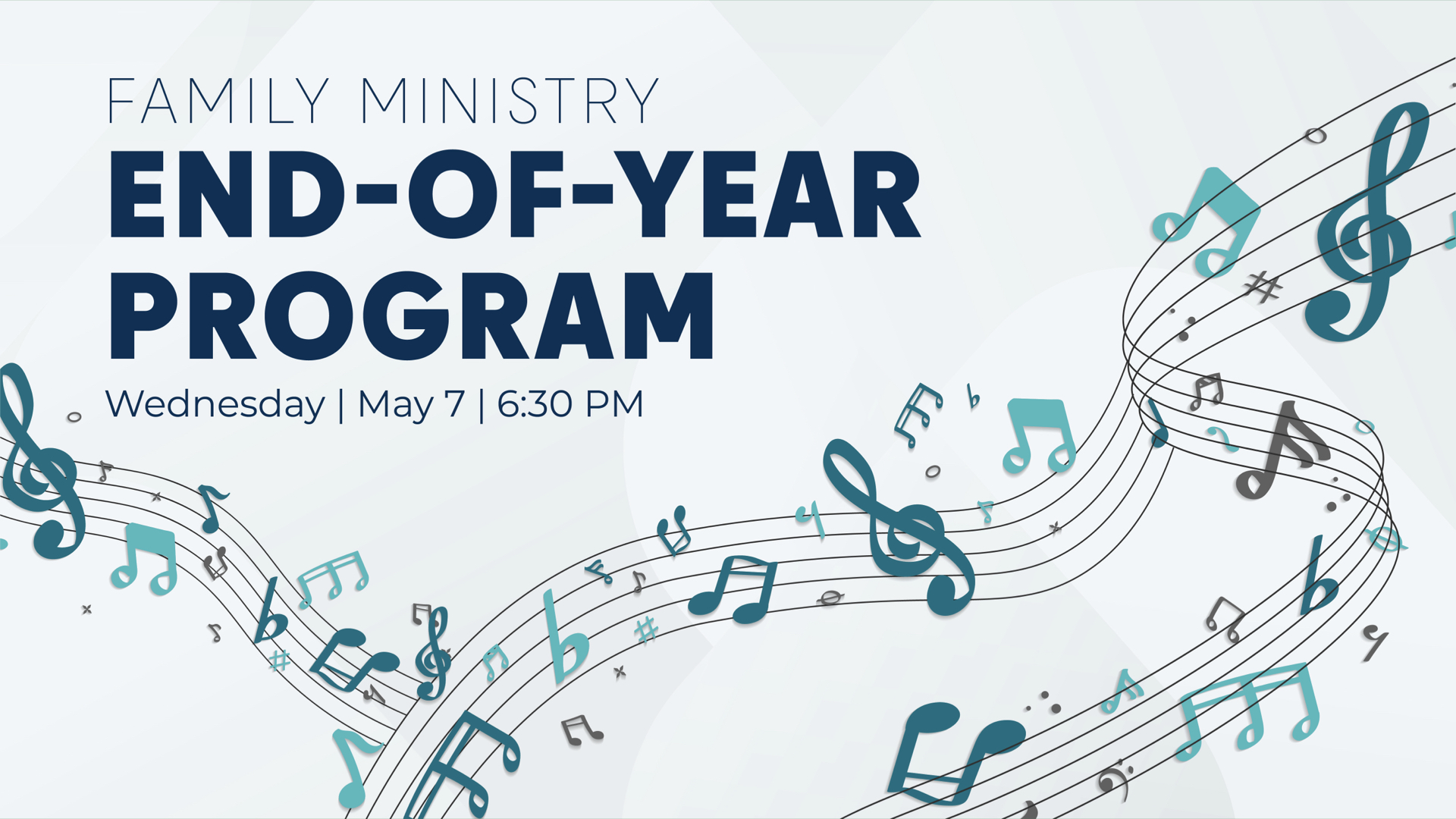 Family Ministry End-of-Year Program