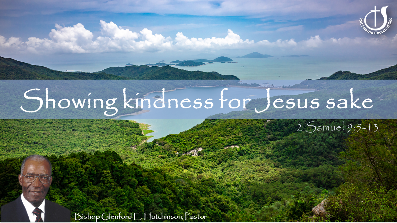 Showing kindness for Jesus sake