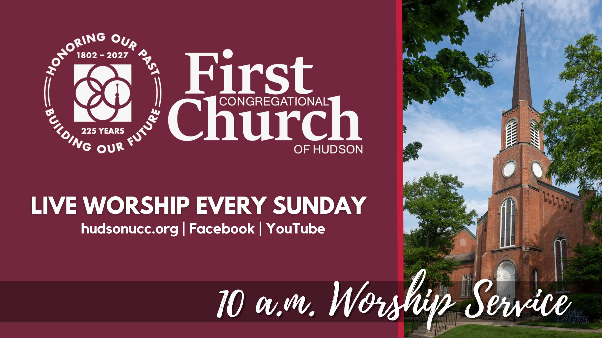 All broadcasts for First Congregational Church of Hudson - Hudson, OH