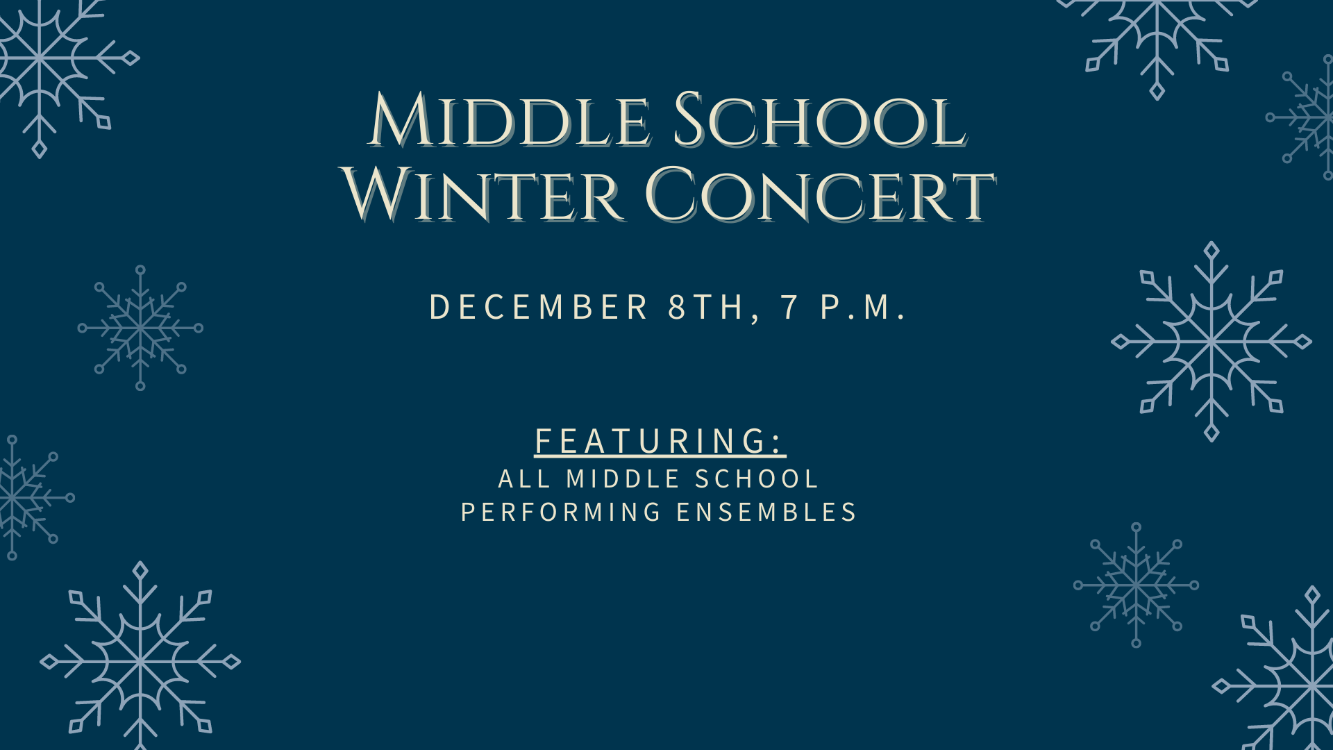 Middle School Winter Concert