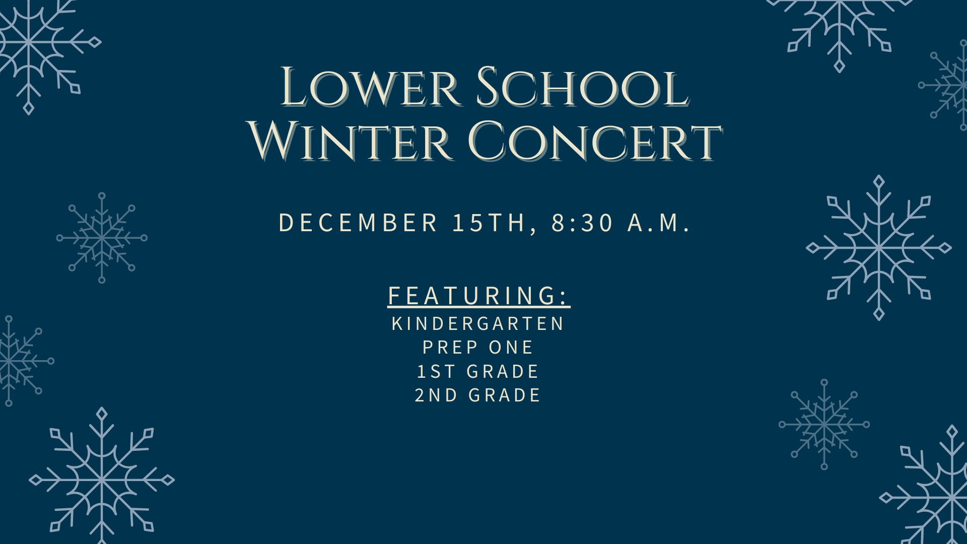 Lower School Winter Concert (K-2)