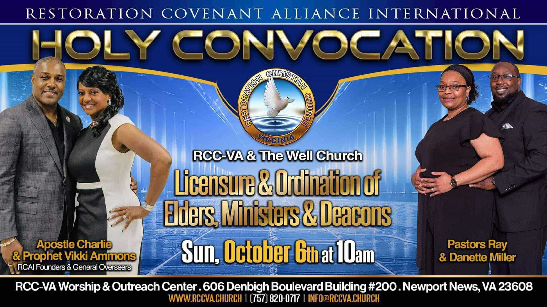 Holy Convocation Licensure & Ordination Service of Elders, Ministers ...