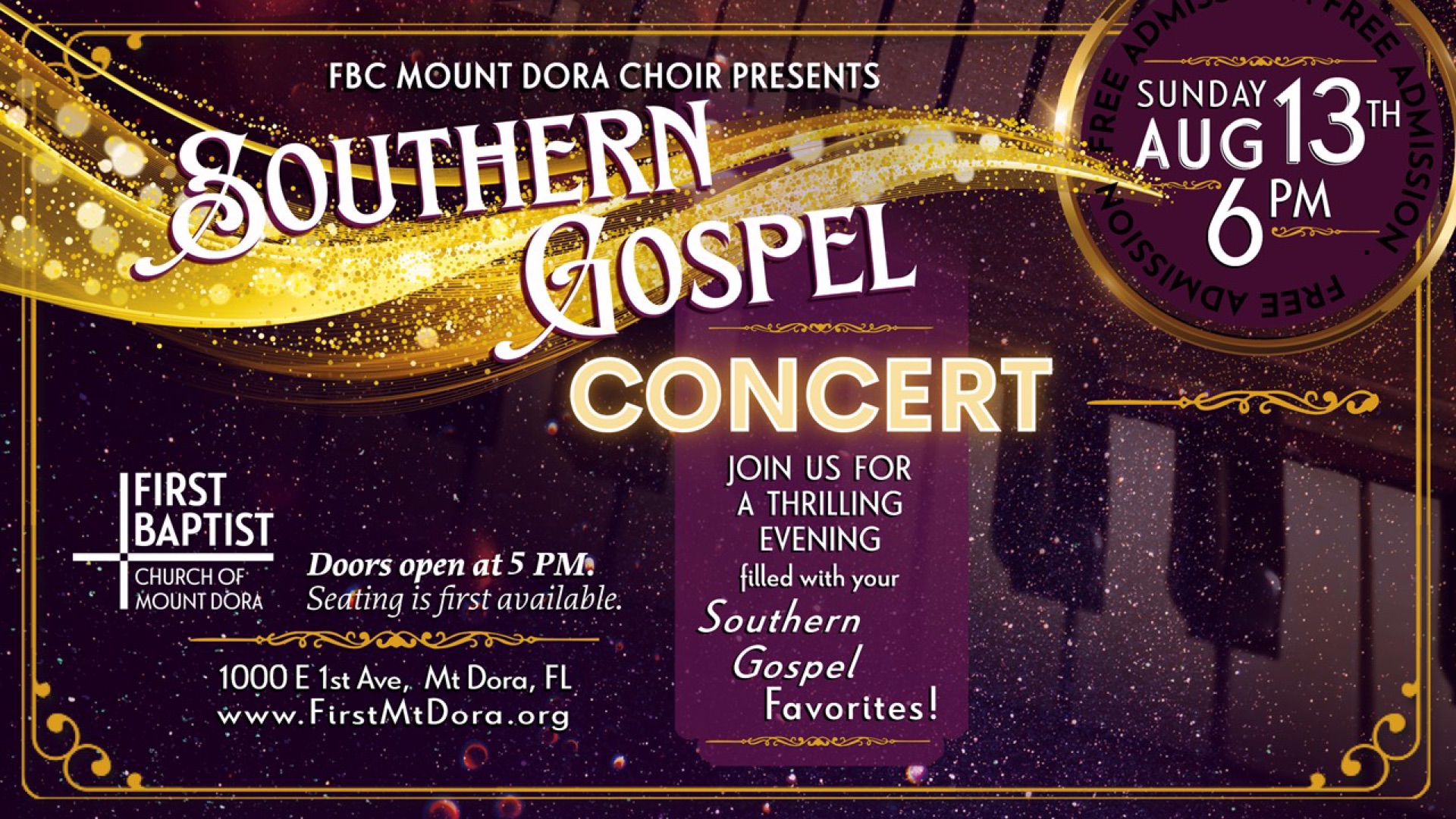 FBMD's Southern Gospel Concert