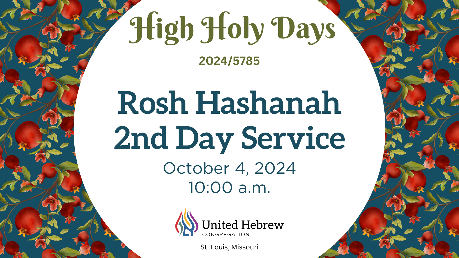 2nd Day Rosh Hashanah Service