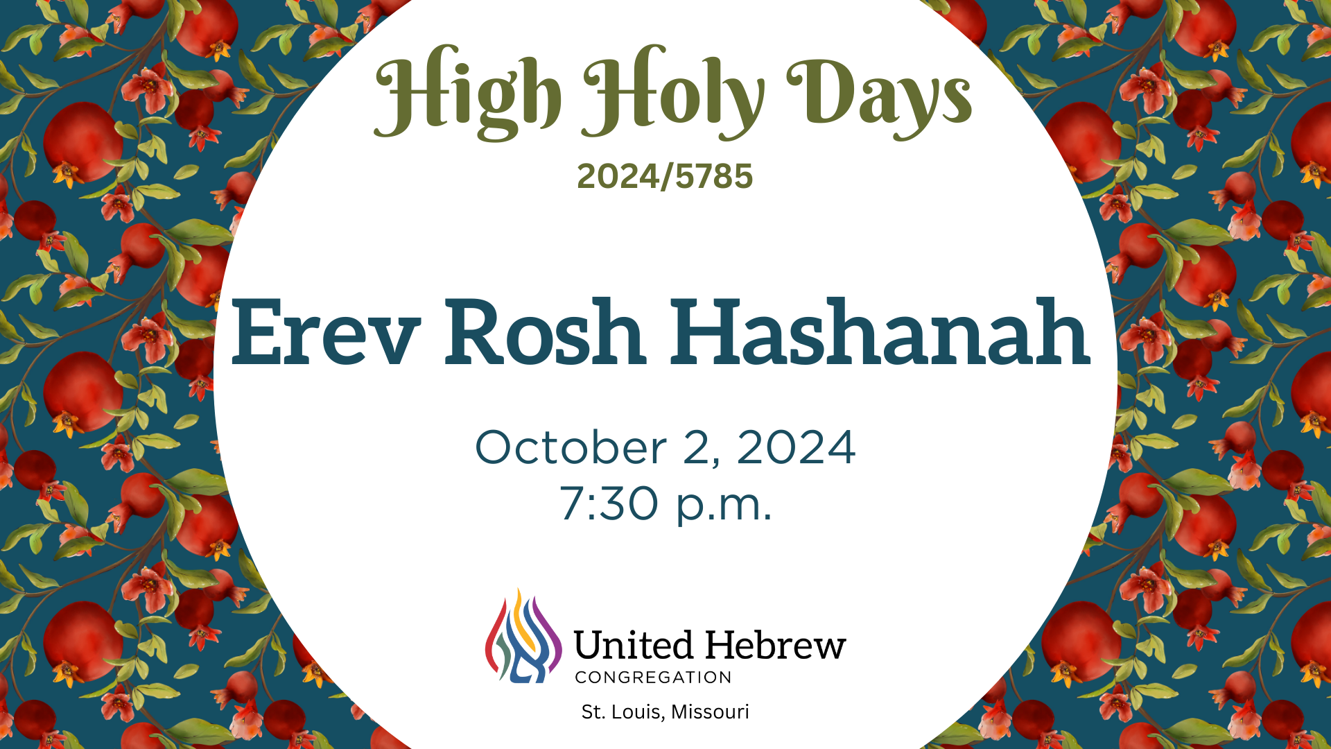 Erev Rosh Hashanah Service