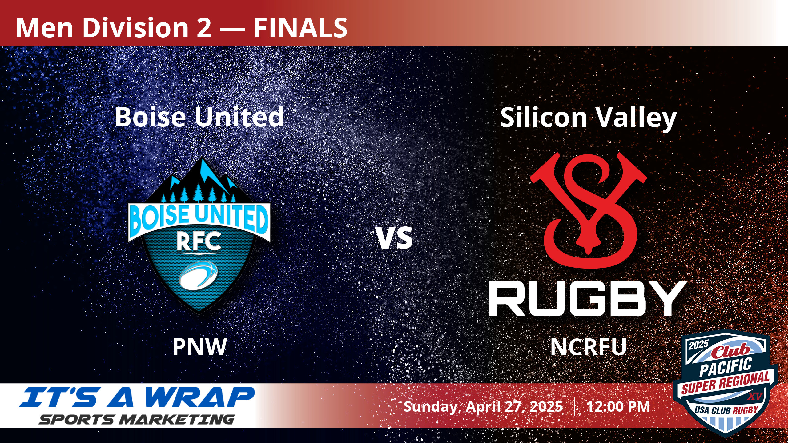 USA West Reg: F12-G12 - MD2 Championship: Boise vs Silicon Valley