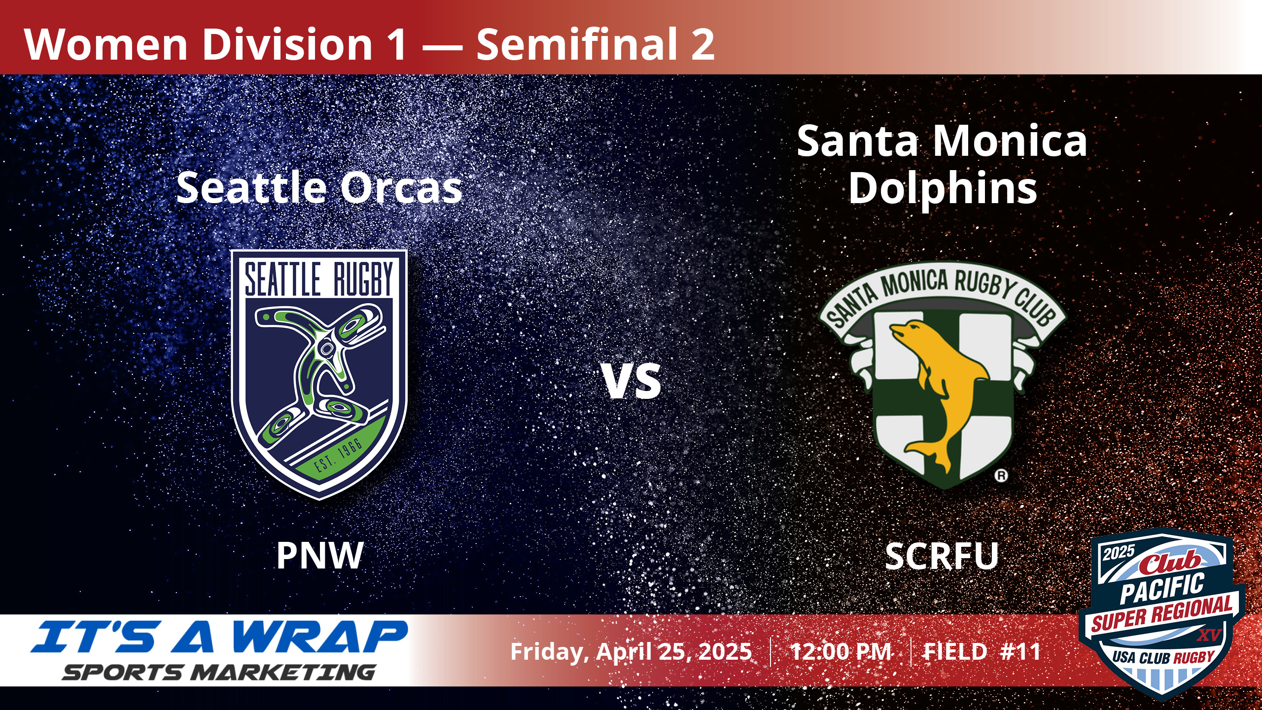 USA West Reg: F12-G2-WD1-Seattle Orcas v Santa Monica