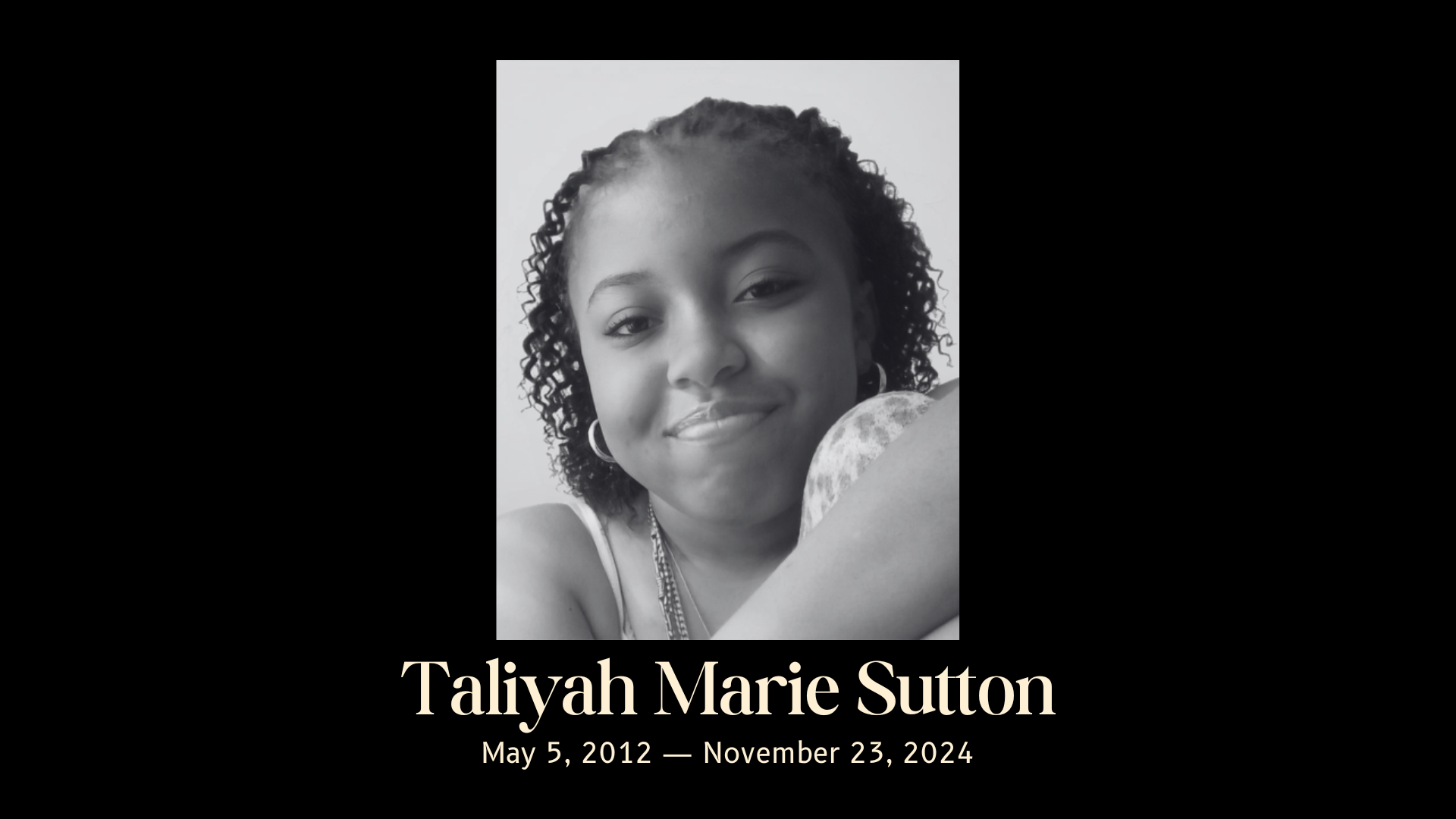 Celebration of Life: Taliyah Marie Sutton