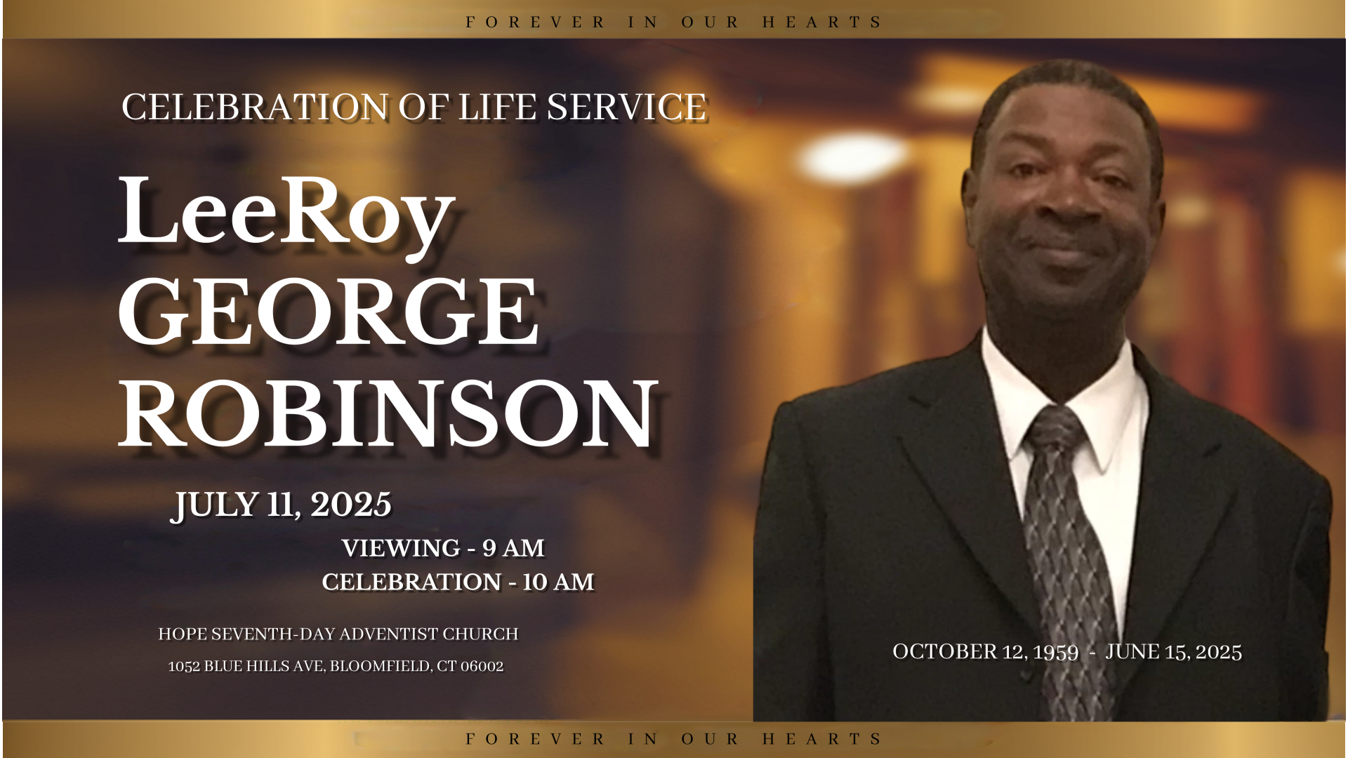 All broadcasts for Hope Seventh Day Adventist - Bloomfield, CT