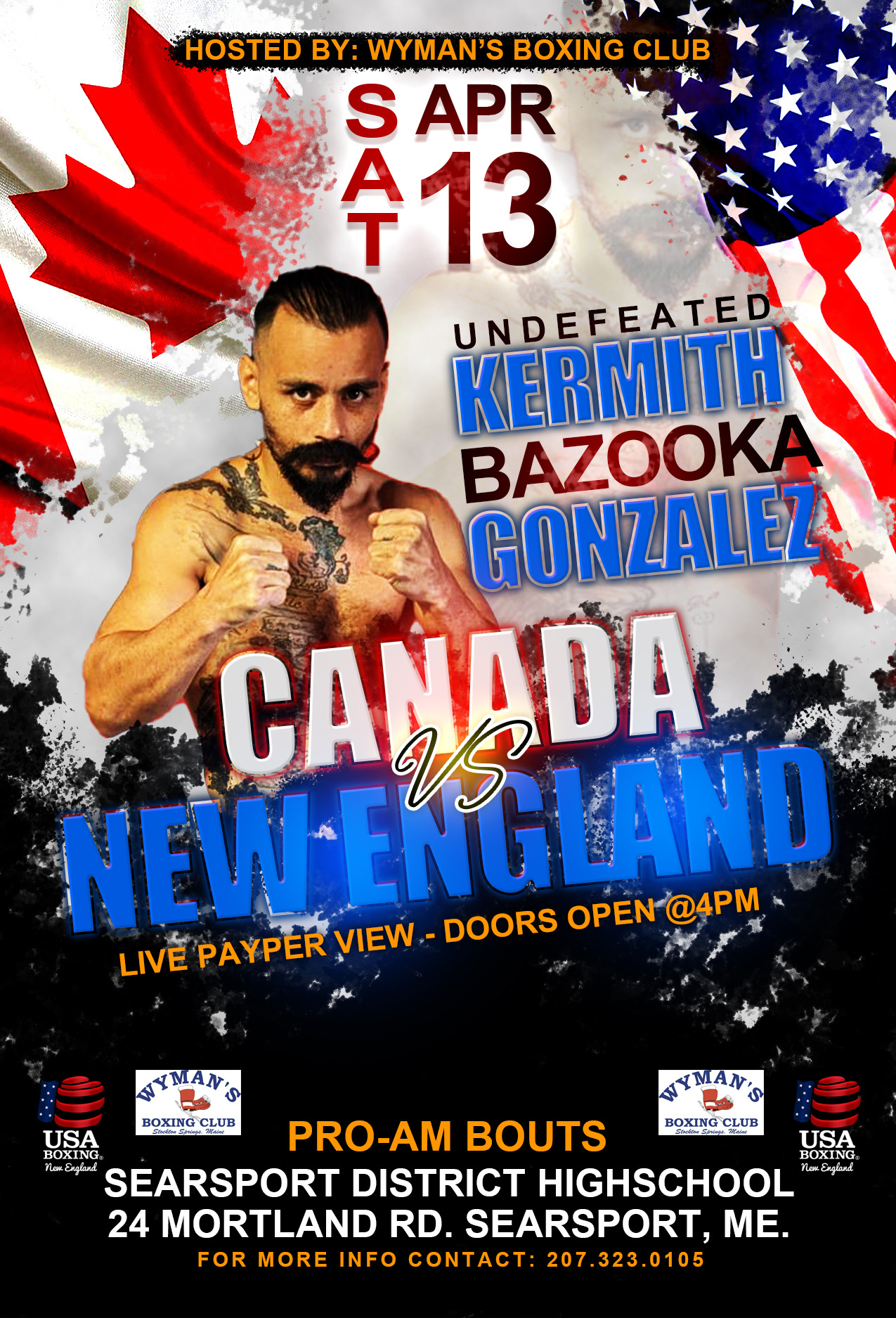 Wyman's Boxing Present Kermith (Bazooka) Gonzalez, Canada Vs New ...