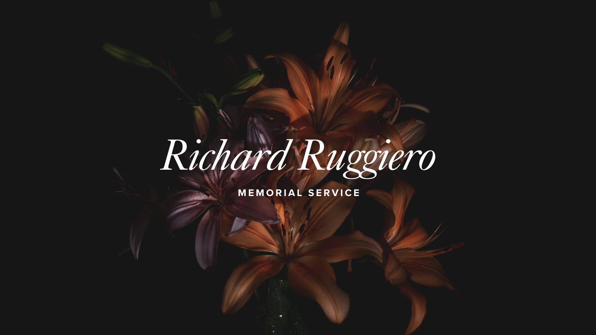 Richard Ruggiero Memorial Service