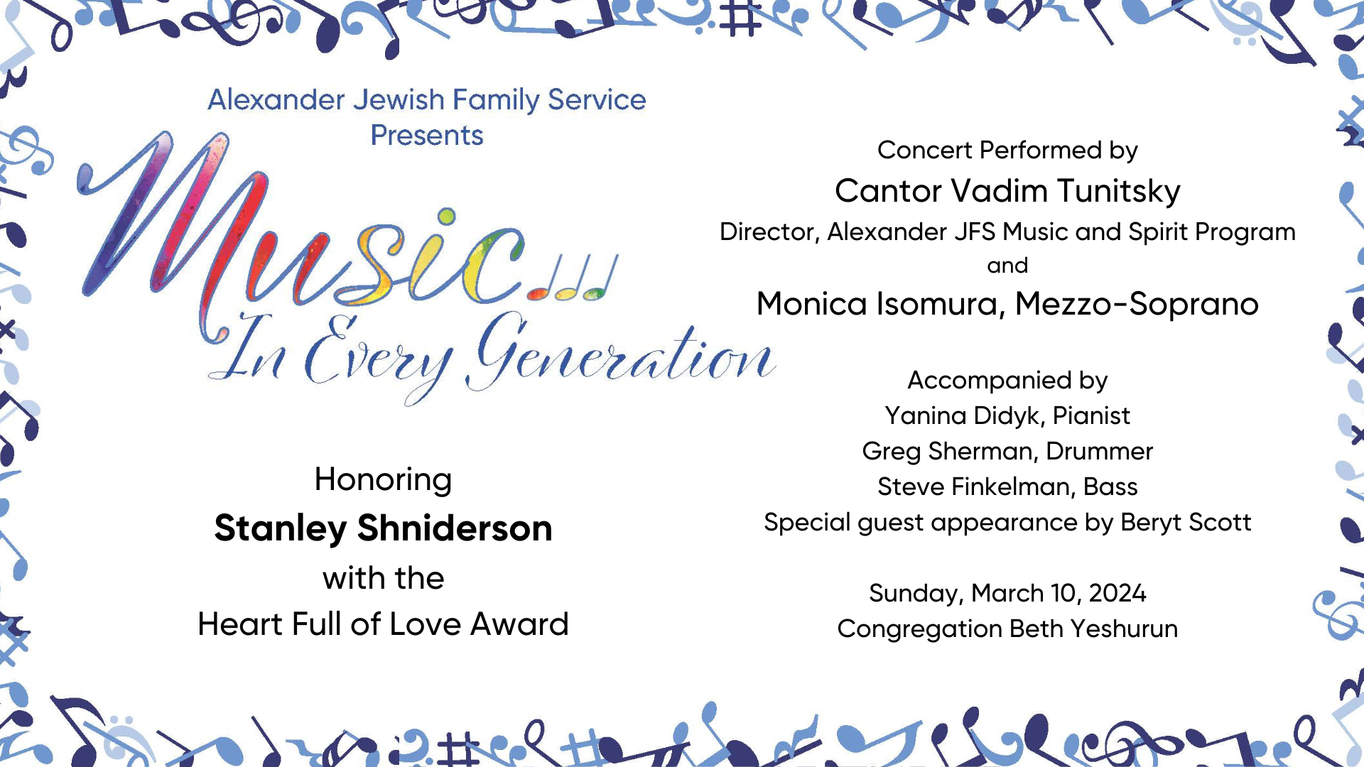 Alexander JFS Houston: Music...In Every Generation Heart Full of Love ...