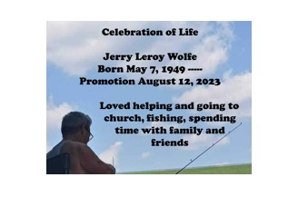 Jerry Wolfe Celebration of Life Service - 08/23/2023