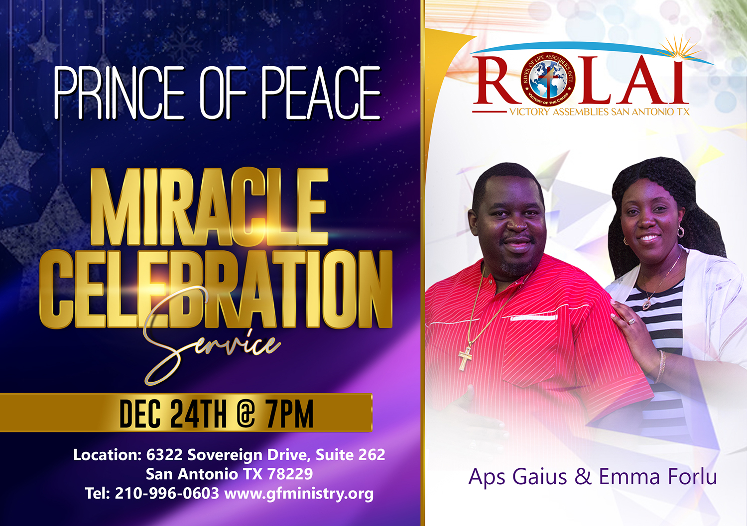 MIRACLE CELEBRATION SERVICE!