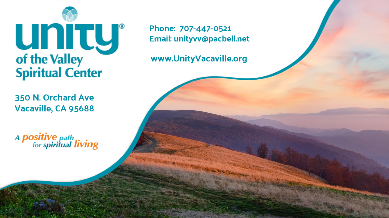 All broadcasts for Unity of the Valley Spiritual Center - Vacaville, CA