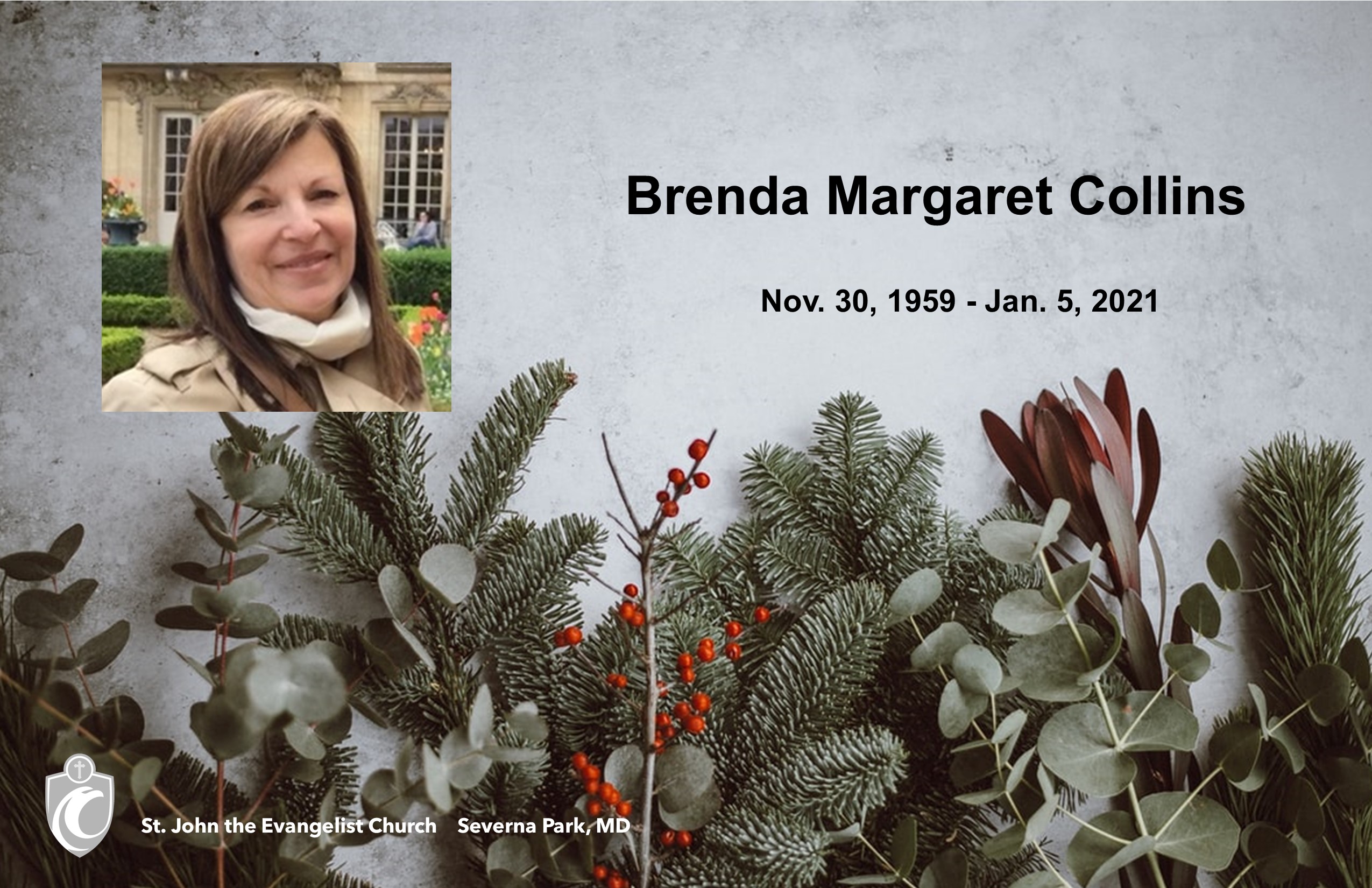 Celebration of Life - Brenda Margaret Collins