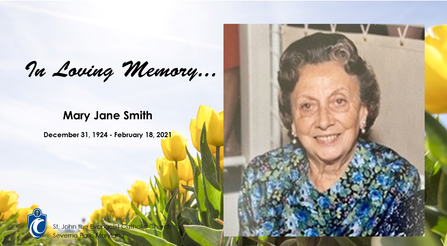 In Loving Memory of Mary Jane Smith