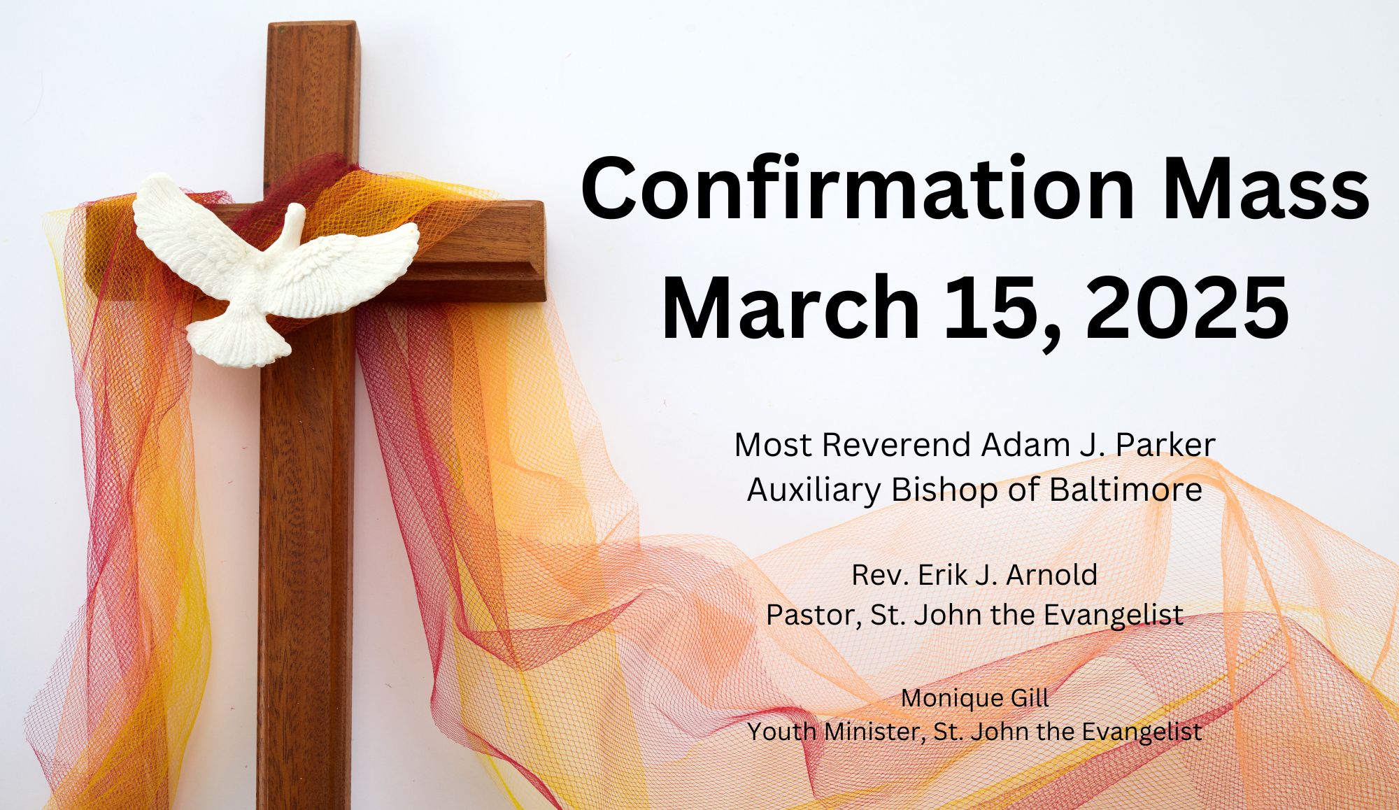 Confirmation Mass at St. John the Evangelist