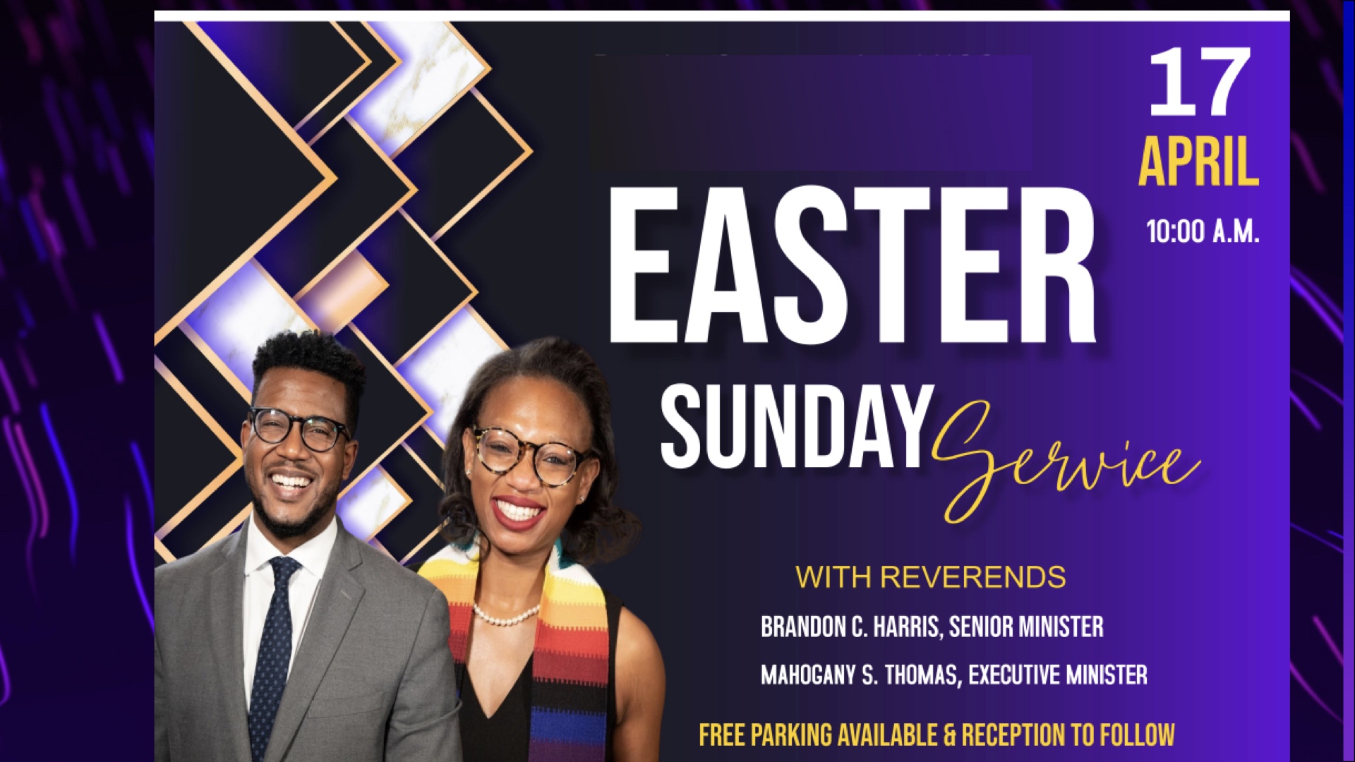 Sunday, April 17, 2022, Rev. Brandon Harris, Peoples Congregational UCC