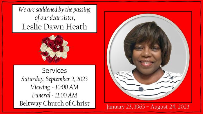 Going Home Service - Leslie Dawn Heath