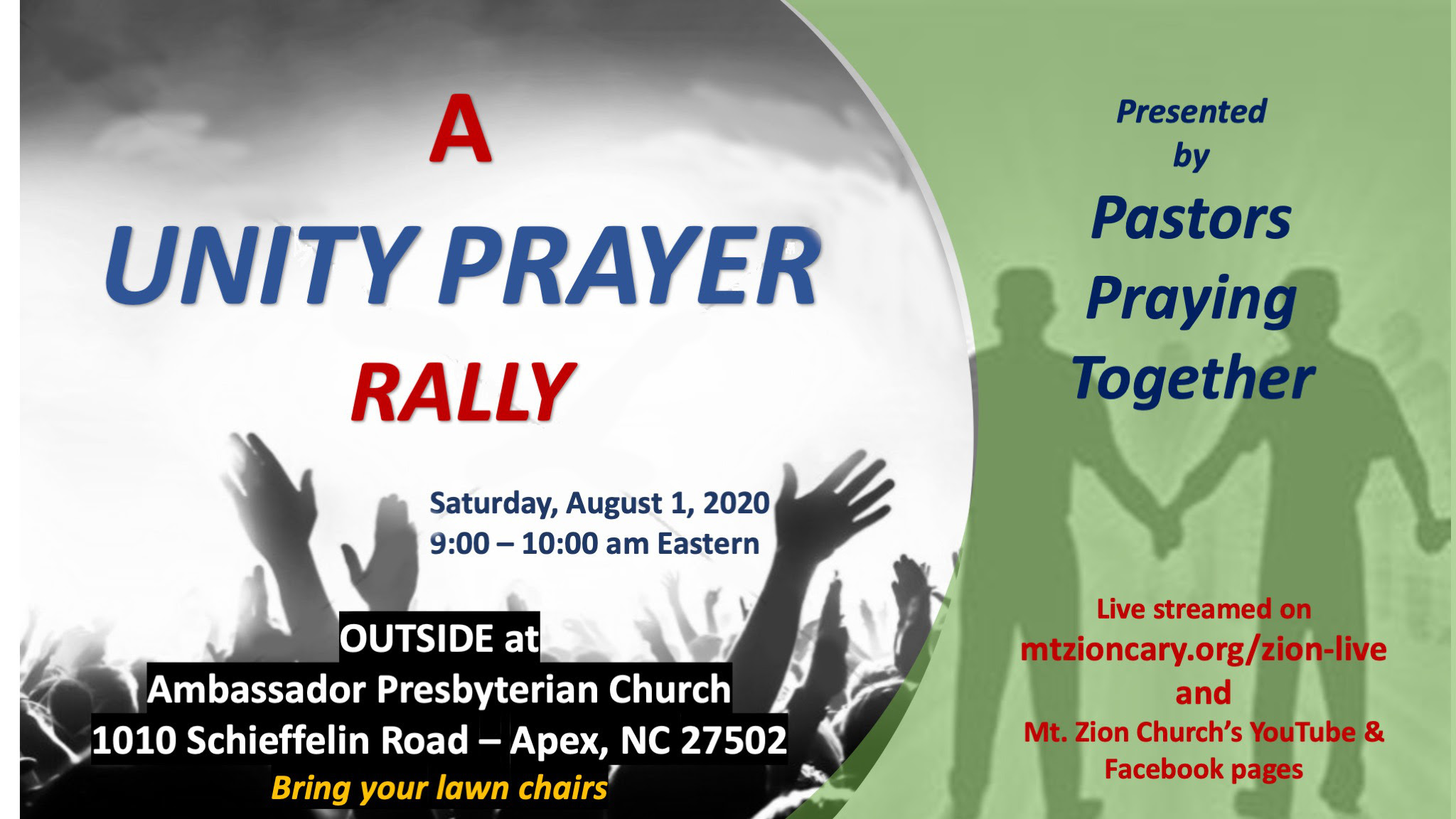 A UNITY PRAYER RALLY - AMBASSADOR PRESBYTERIAN CHURCH