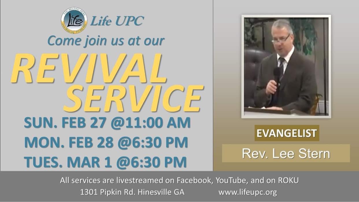 Revival - Evangelist Lee Stern
