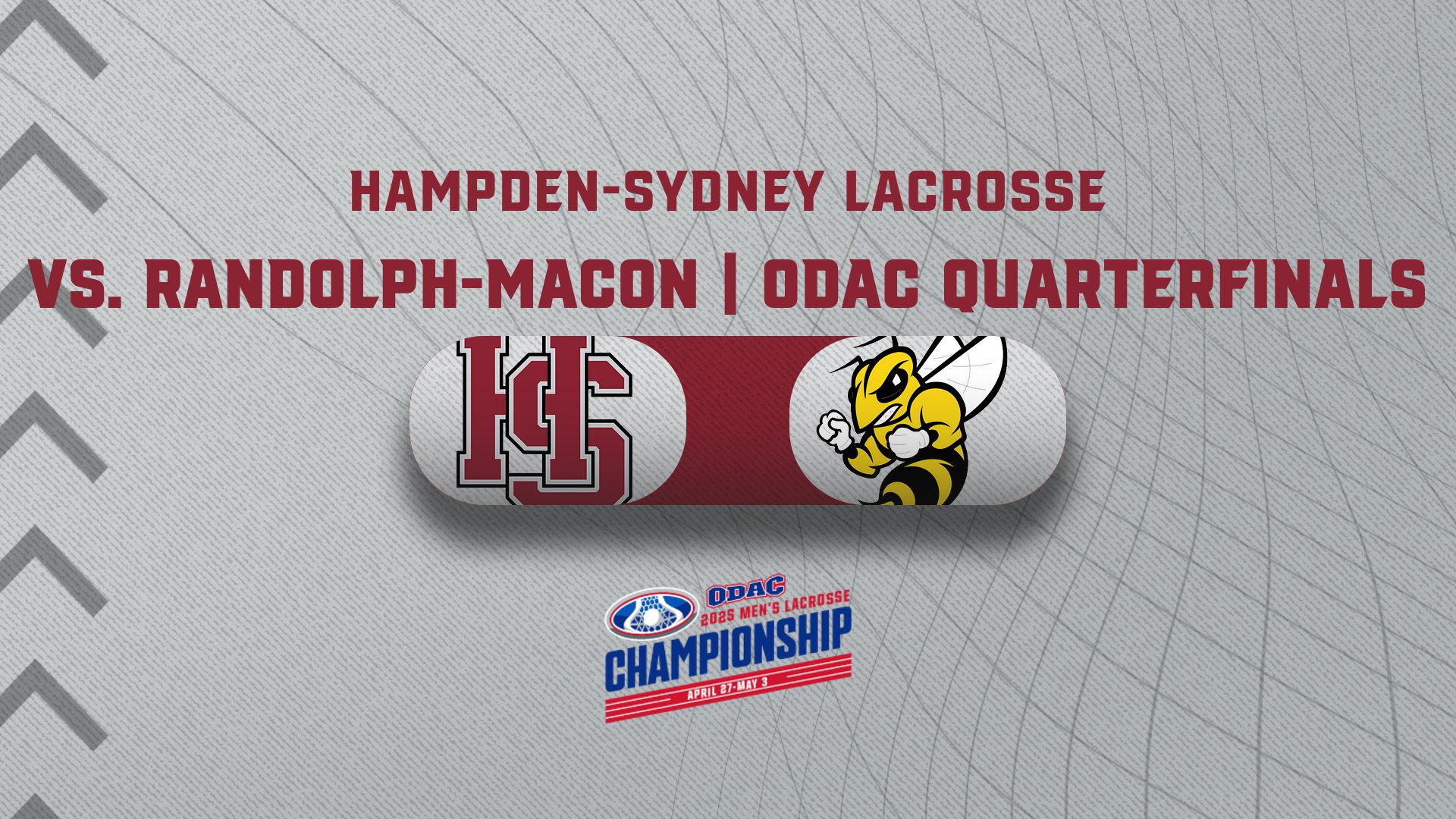 Hampden-Sydney Lacrosse vs Randolph-Macon | ODAC Quarterfinals