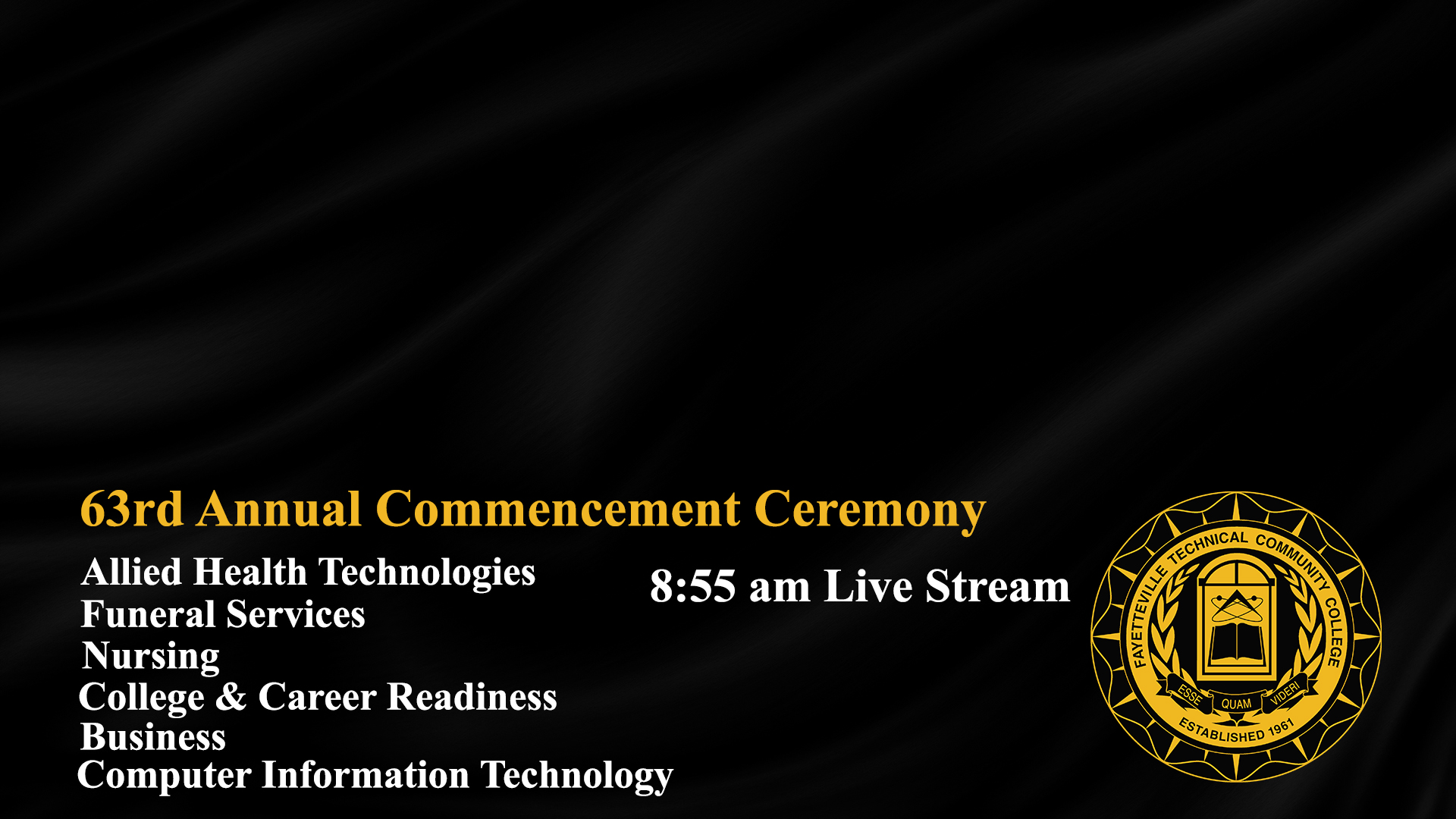 FTCC 2025 Commencement Ceremony