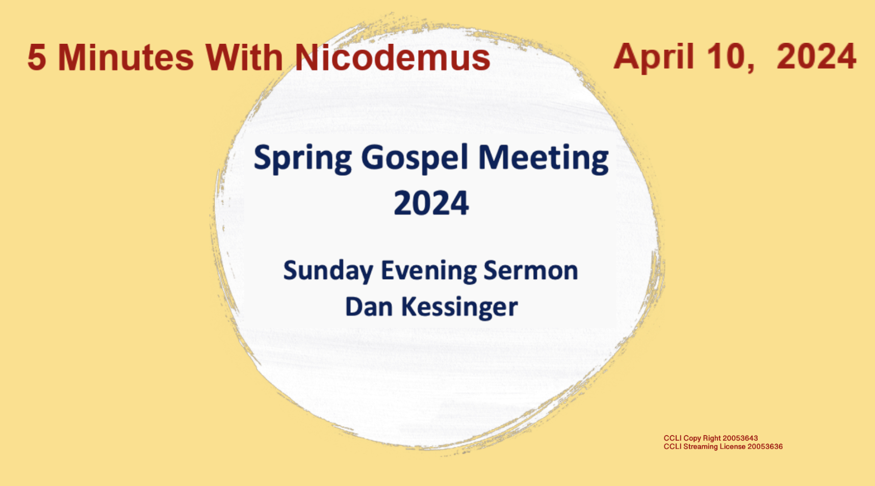 2024 Spring Gospel Meeting