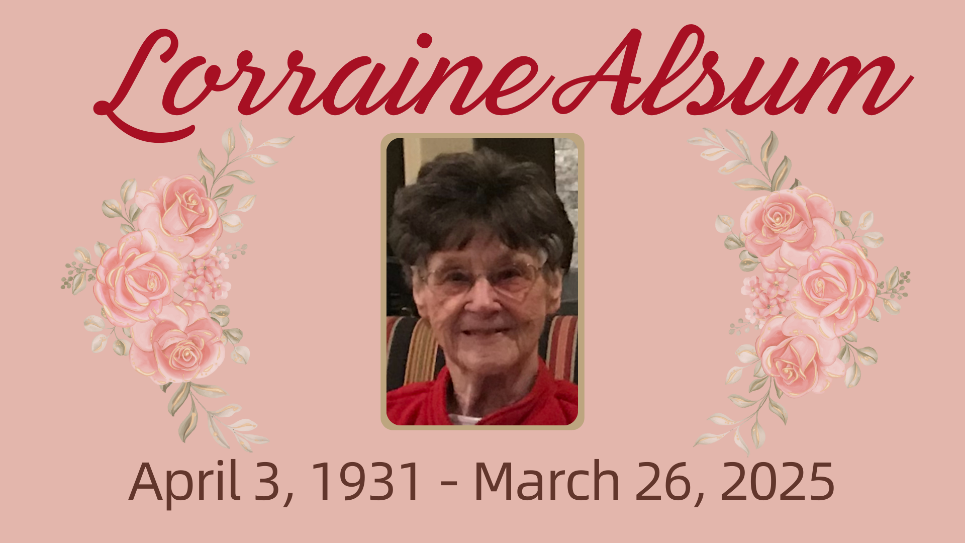 Celebration of Life for Lorraine Alsum