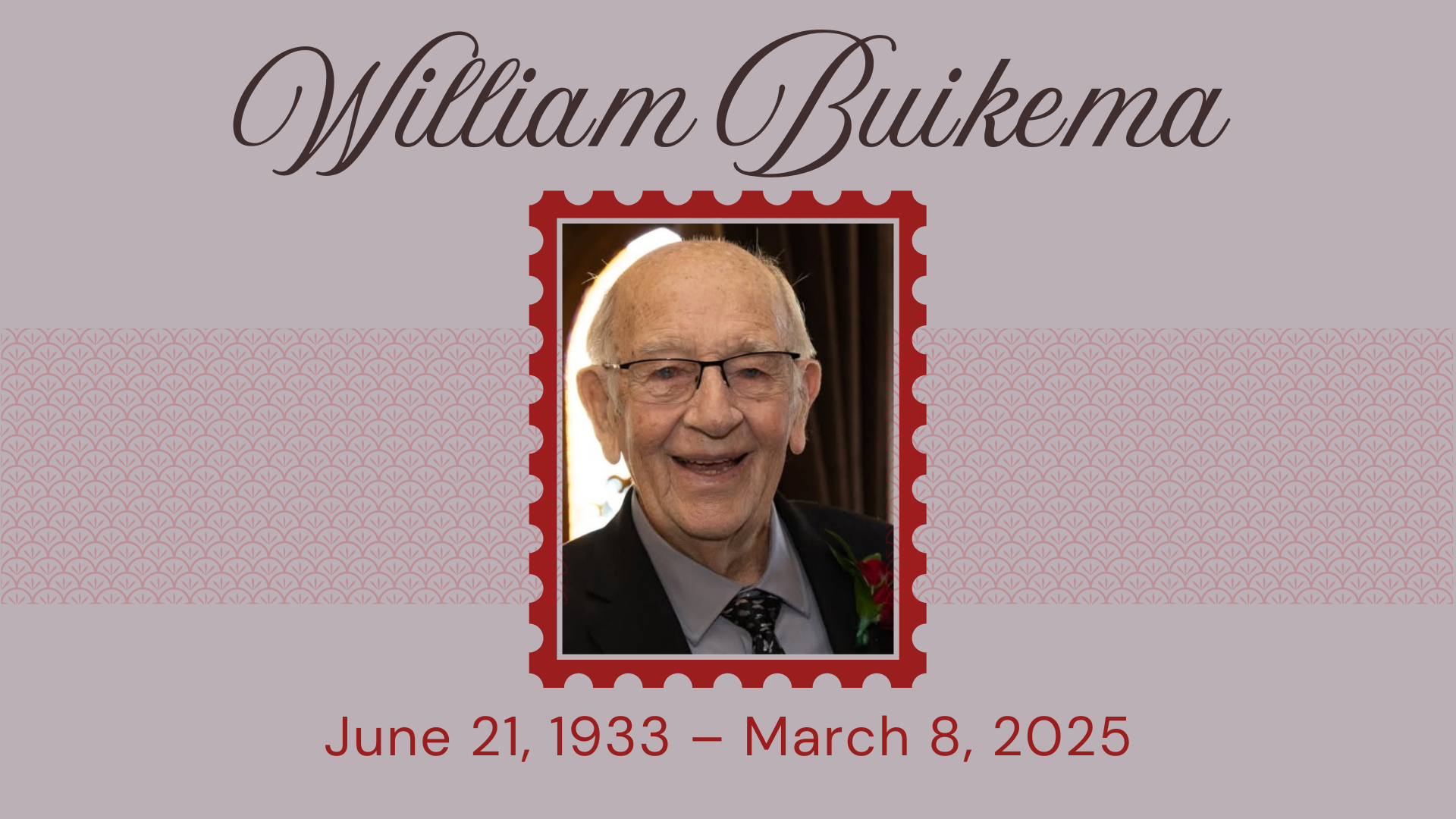 Celebration of Life for Bill Buikema
