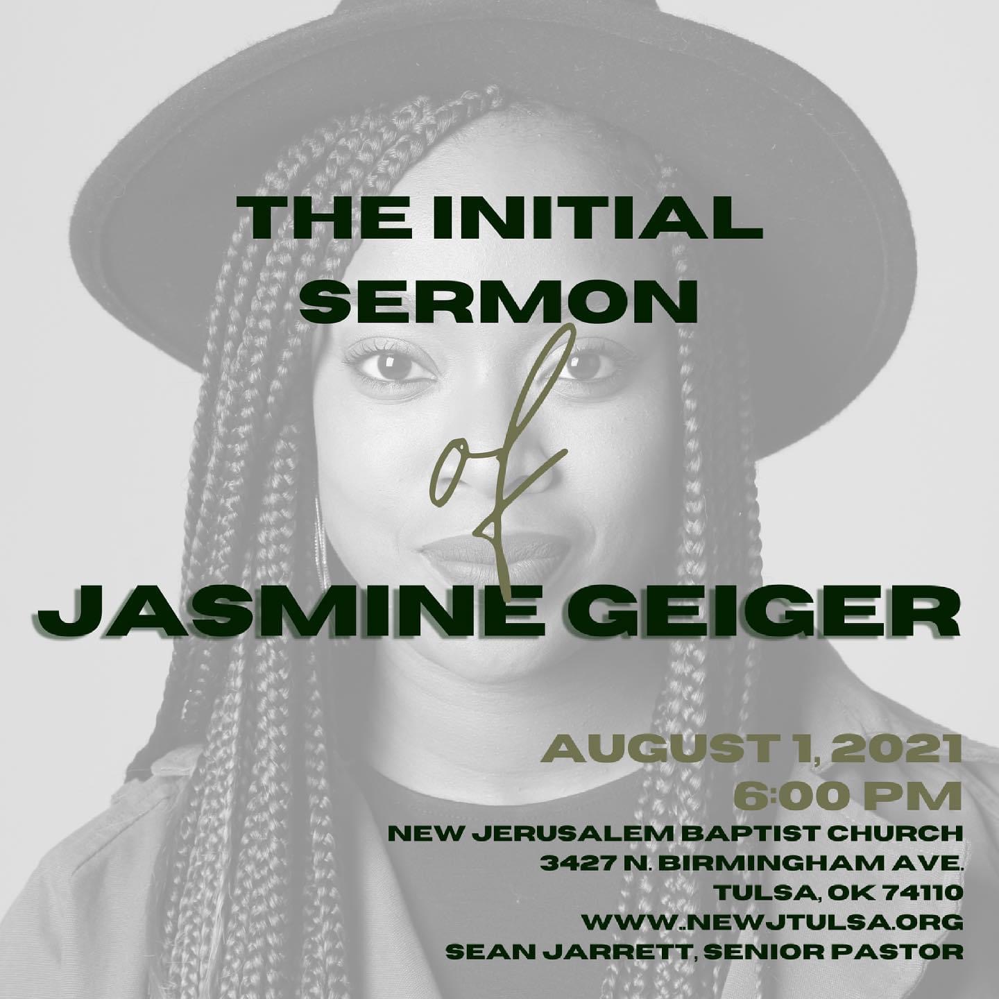 Jasmine Geiger Initial Sermon