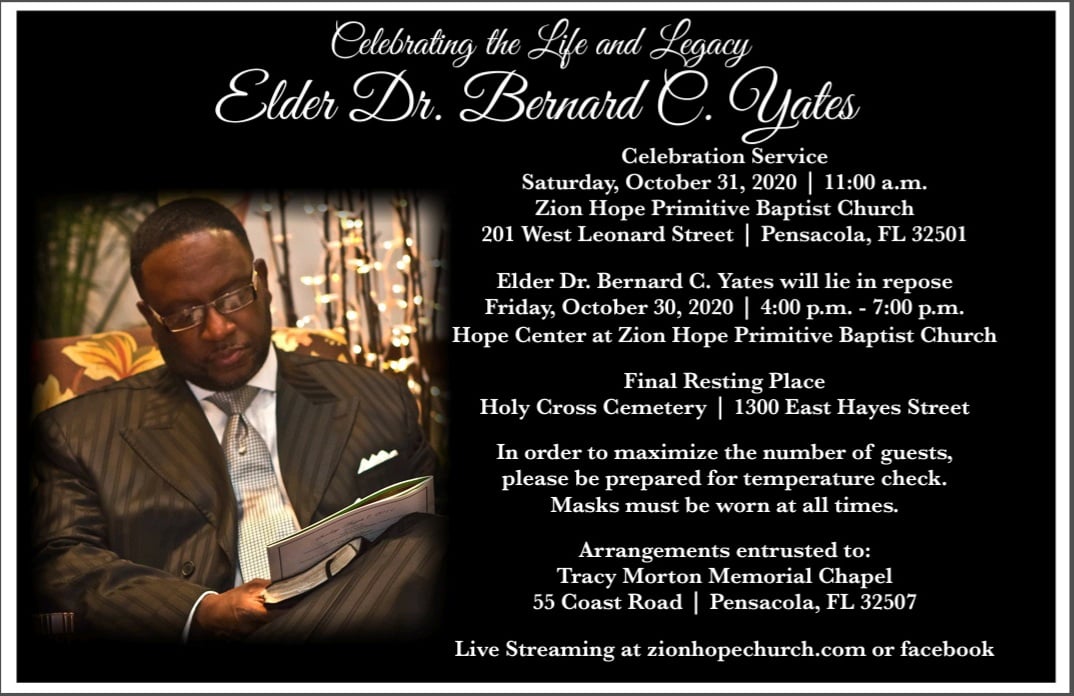 Elder Dr. Bernard C. Yates Celebration Service