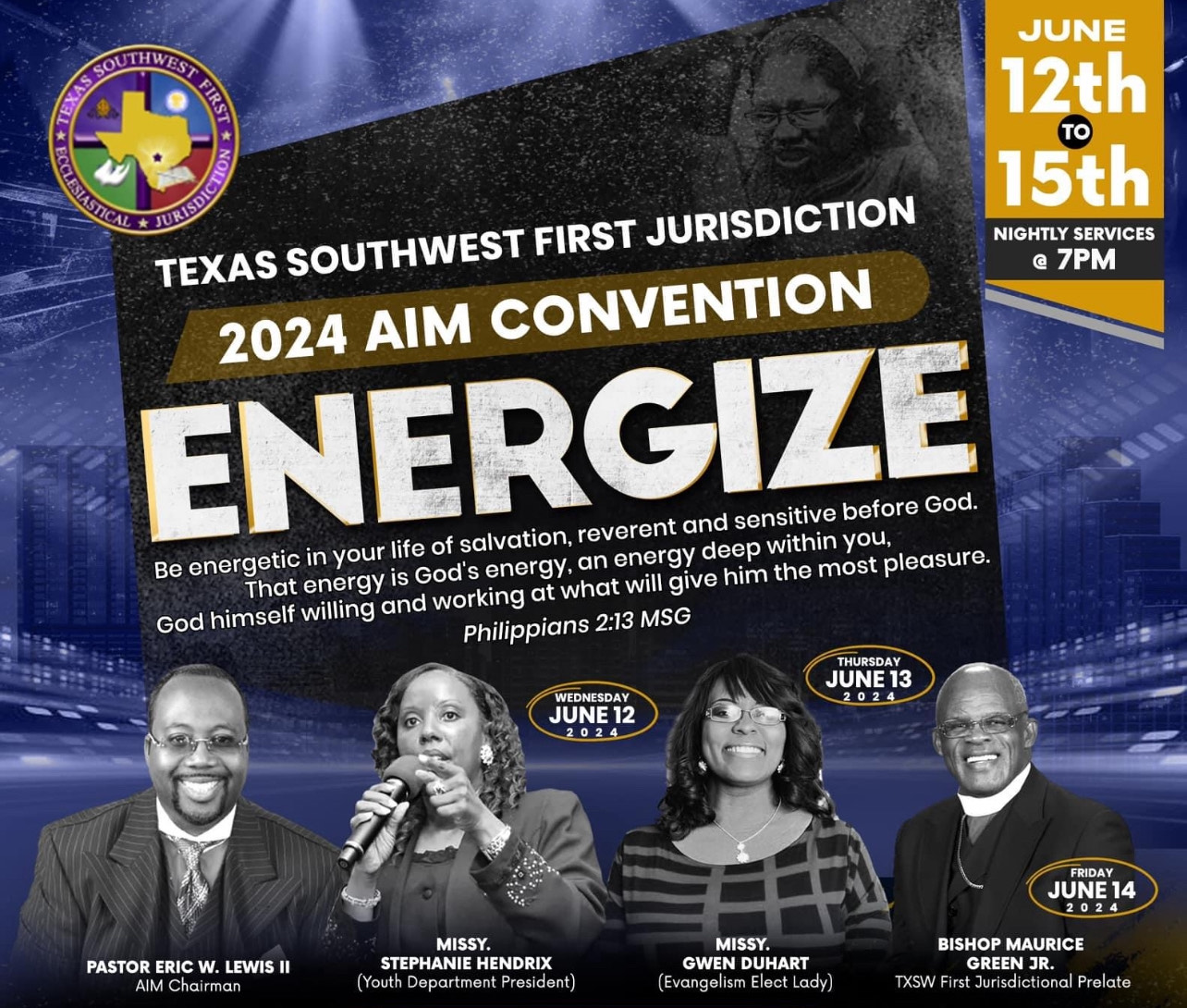 Texas Southwest 1st Ecclesiastical Jurisdiction: 2024 AIM Convention