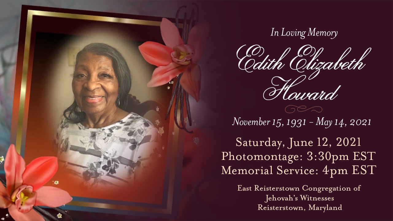 Edith Elizabeth Howard Memorial Service