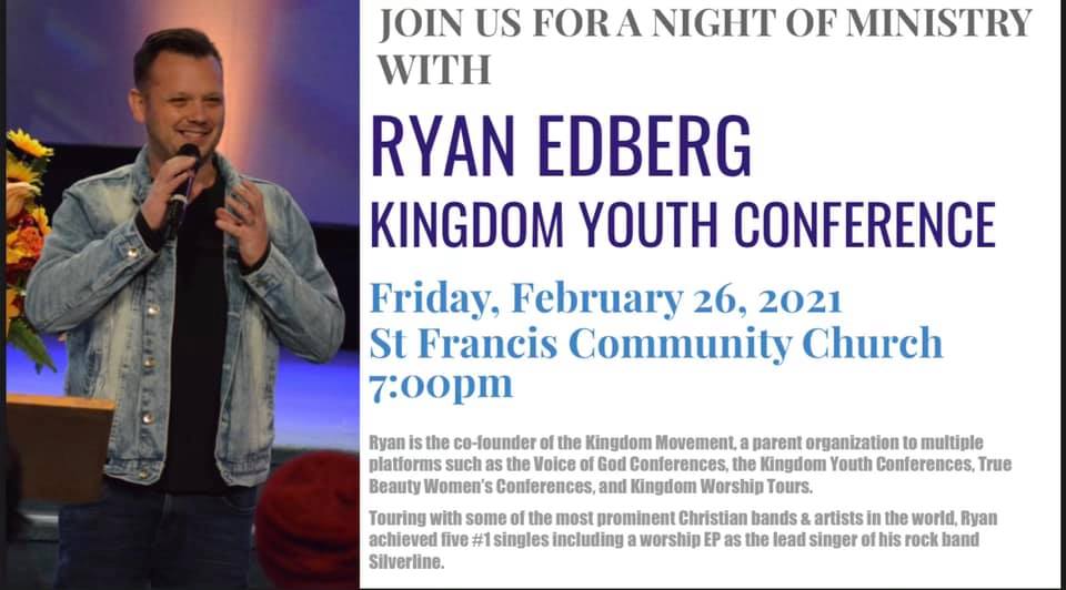Ryan Edberg (Kingdom Youth) Speaking Tonight @ 7:00 CST