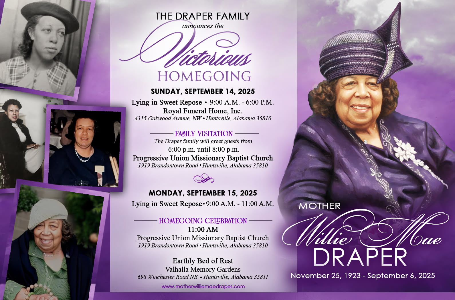 Homegoing Celebration of Mother Willie Mae Draper